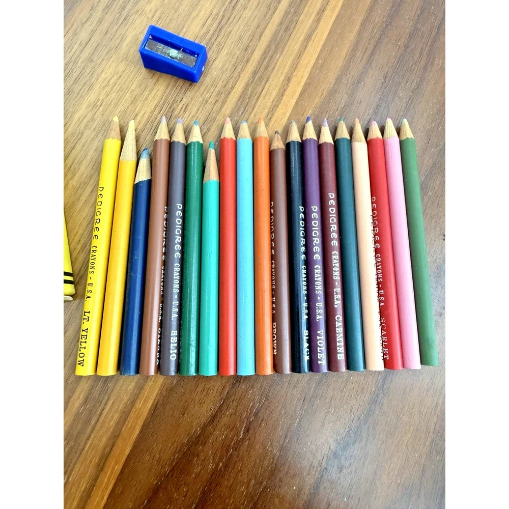 Pedigree | Other | Pedigree Wood Covered Pencil Crayons 2pc Sharpener ...